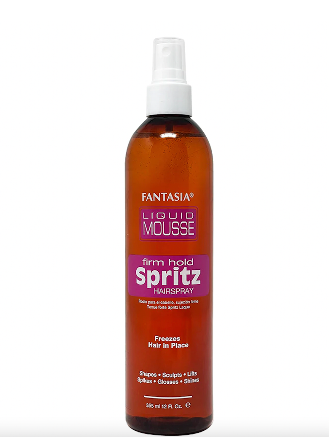 Fantasia Liquid Mousse Hold Spritz Hair spray- 12 Oz – BrookPark Beauty